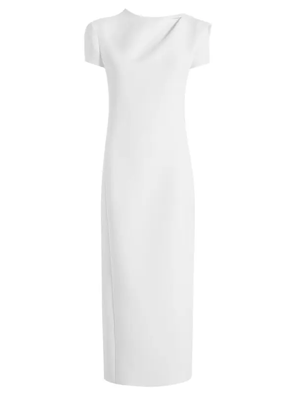 Khaite Iryl Open-back Crepe Maxi Dress - White