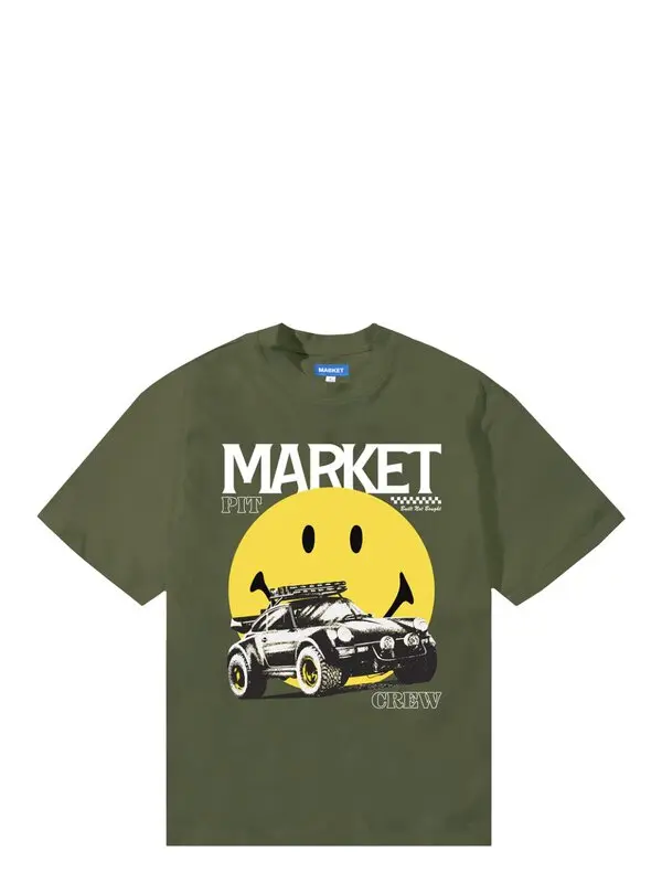 MARKET Smiley All Four T-shirt - Green