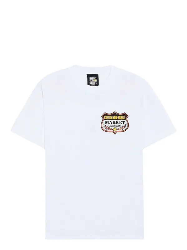 MARKET Smiley Burnt Rubber T-shirt - White