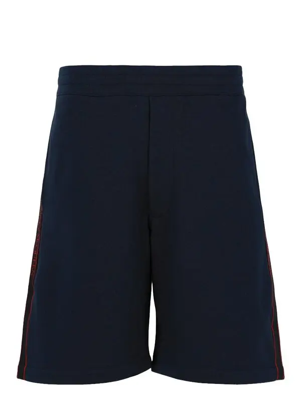 Alexander McQueen Logo Tape Shorts - Navy Blue