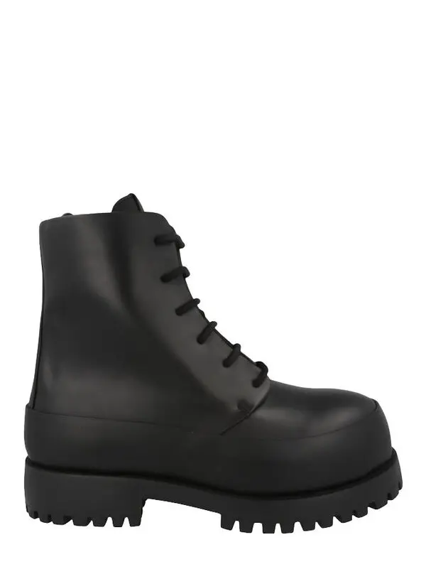 FERRAGAMO Fede Combat Boots - Black