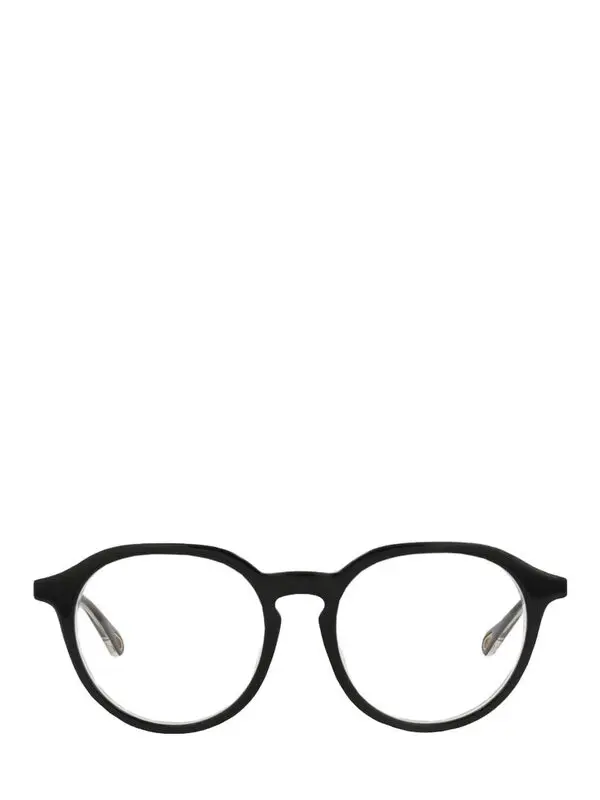 Chloé Round Frame Bio Acetate Optical Frames - Black Black Transparent (ch0012oa/30009959/003)