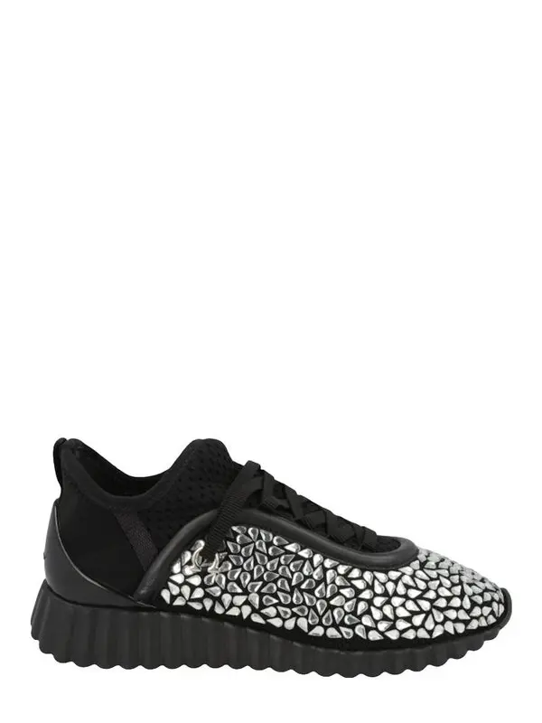 FERRAGAMO Crystal-embellished Sneakers - Black
