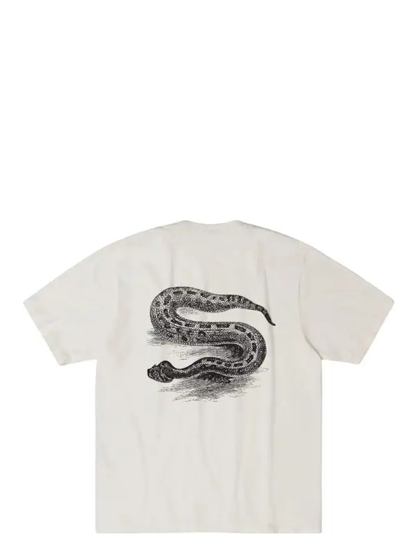 StÜssy Serpent Pigment Dyed Tee Shirt - Natural