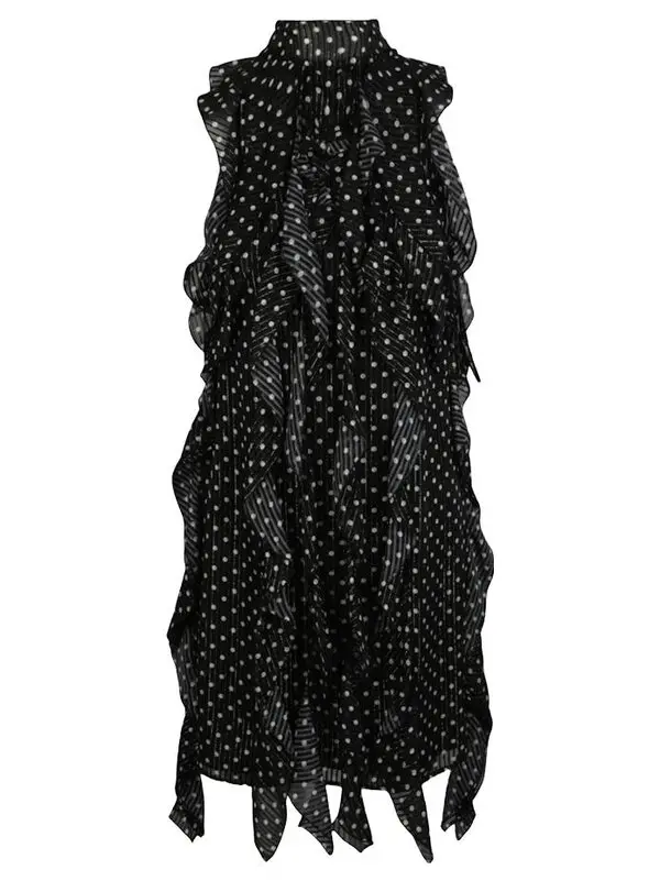 Burberry Cate Polka Dot Dress - Black