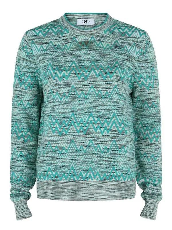 Missoni Oversized Zigzag Sweater - Gradient Green