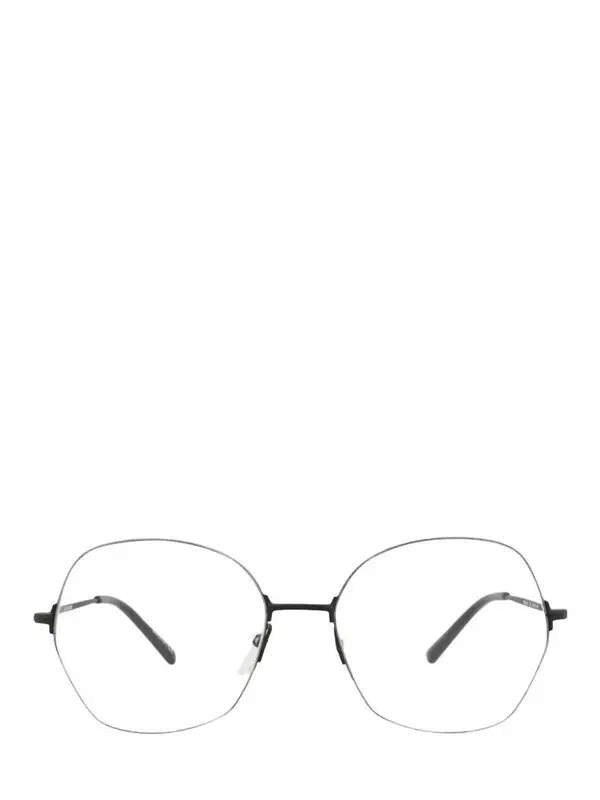 Balenciaga Round-frame Metal Optical Frames - Black Black Transparent (bb0014o/30006641/001)