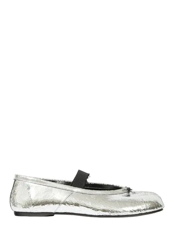MAISON MARGIELA Tabi Ballerina Flats - Silver/black