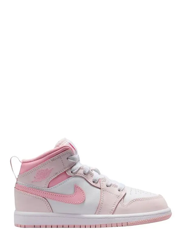 JORDAN 1 Mid Sneakers - Pearl Pink/white/medium Soft Pink
