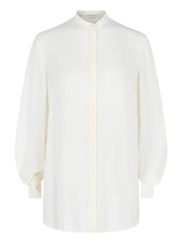 Alexander McQueen Georgette Blouse - Soft White