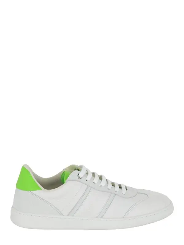 FERRAGAMO Achille 1 Leather Low-top Sneakers - Green