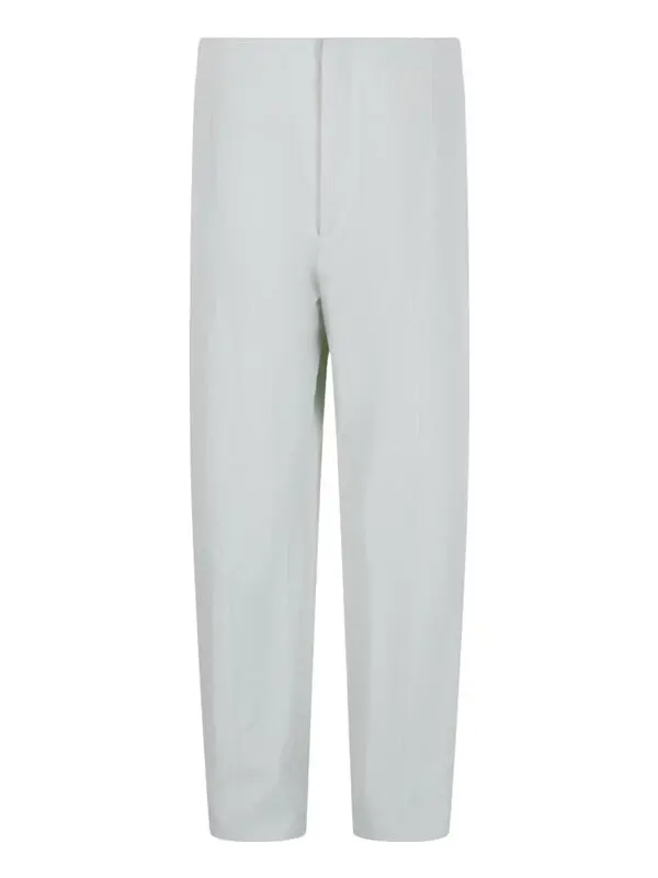 FERRAGAMO Twill Chino Trousers - Blue