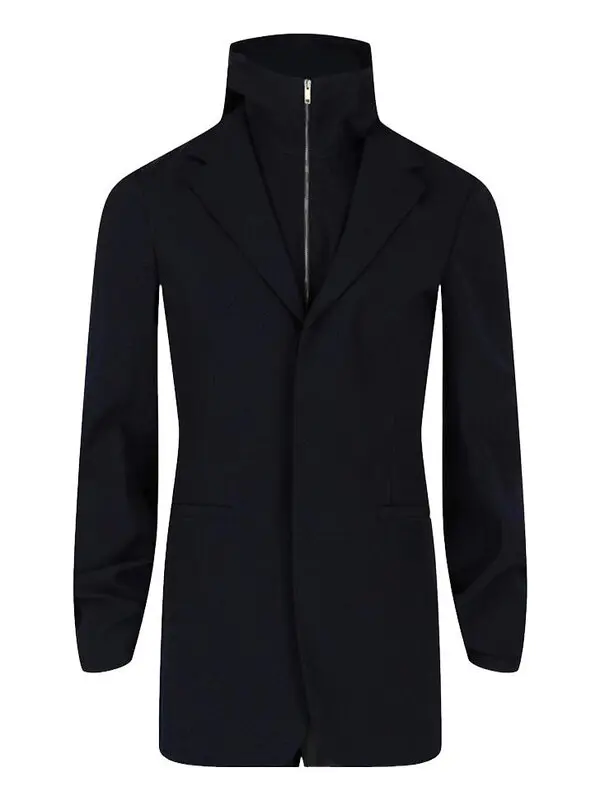 Givenchy Single-breasted Layered Hooded Vest Set - Navy Blue