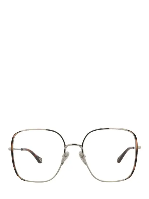 Chloé Square Metal Optical Frames - Silver Silver Transparent (ch0038o/30009845/003)