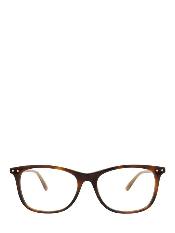 Bottega Veneta Square-frame Acetate Optical Frames - Havana Yellow Transparent (bv0230o/30006416/002)