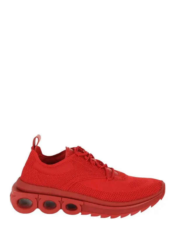 FERRAGAMO Nima Knit Sneakers - Red