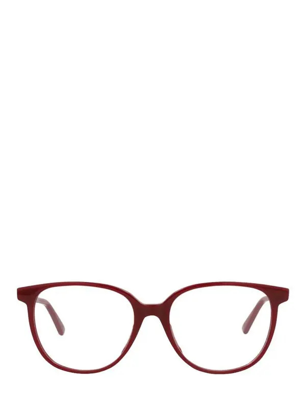 Bottega Veneta Round-frame Acetate Optical Frames - Burgundy Burgundy Transparent (bv1023o/30008300/003)