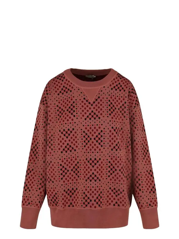Bottega Veneta Crewneck Polka Dot Sweatshirt - Rose