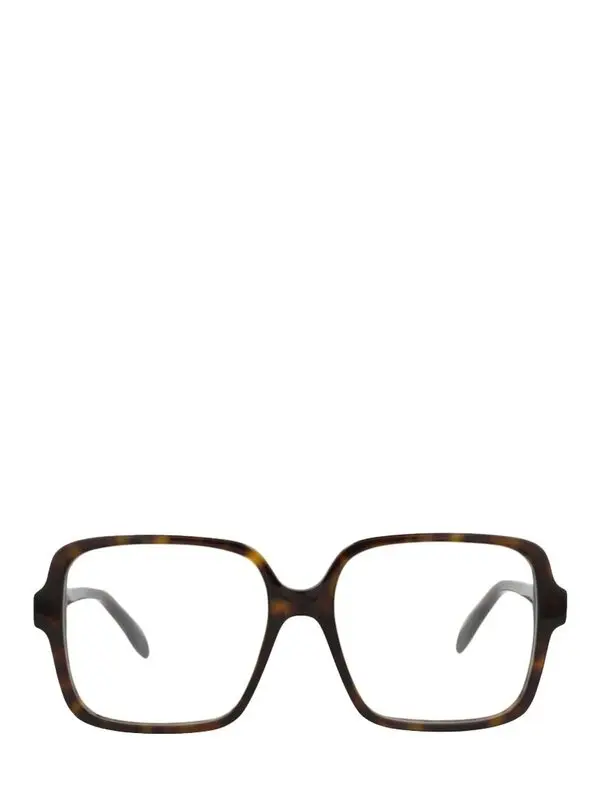 Alexander McQueen Square-frame Acetate Optical Frames - Havana Havana Transparent (am0286o/30009397/002)