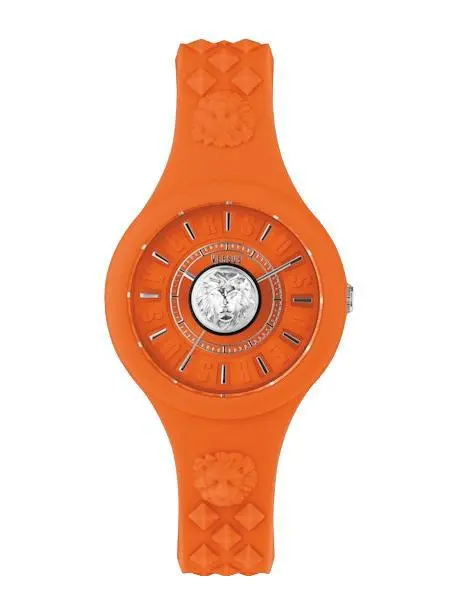 Versace Fire Island Lion Watch Vspoq1e21 - Stainless Steel