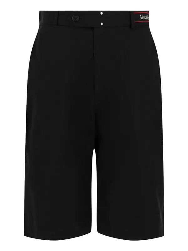 Alexander McQueen Logo Tape Shorts - Black