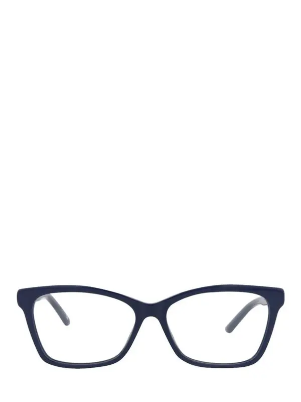 Balenciaga Square Frame Acetate Optical Frames - Blue Blue Transparent (bb0186o/30011856/004)