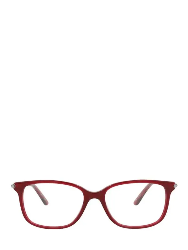 Bottega Veneta Square-frame Acetate Optical Frames - Red Ruthenium Transparent (bv0255o/30008296/004)