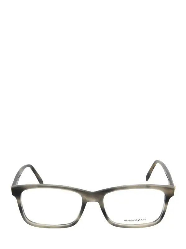 Alexander McQueen Square-frame Acetate Optical Frames - Grey Grey Transparent (am0162o/30006093/004)