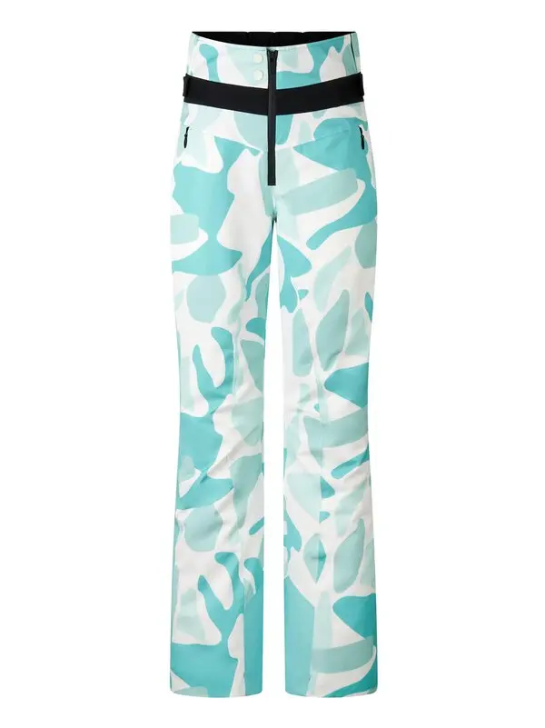 Bogner Borja Ski Trousers - Ice Blue/white
