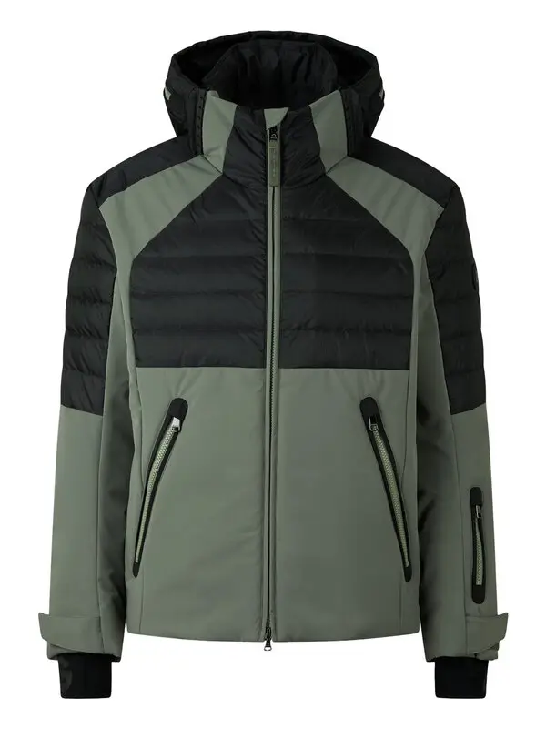 Bogner Henik Down Ski Jacket - Olive Green/black