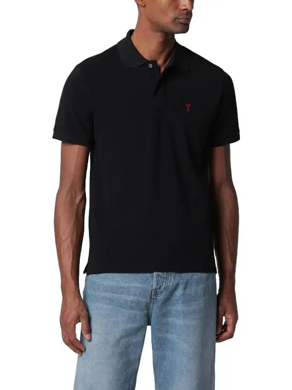 Ami De Coeur Polo Shirt - Black