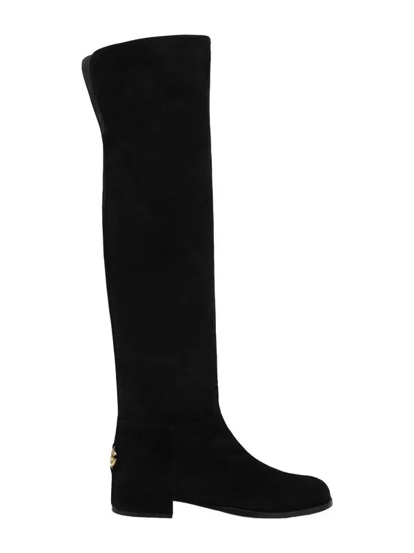 Dolce & Gabbana High Suede Boots - Black