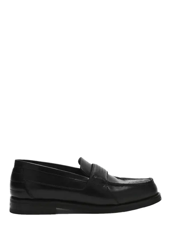1989 STUDIO Leather Loafers - Black