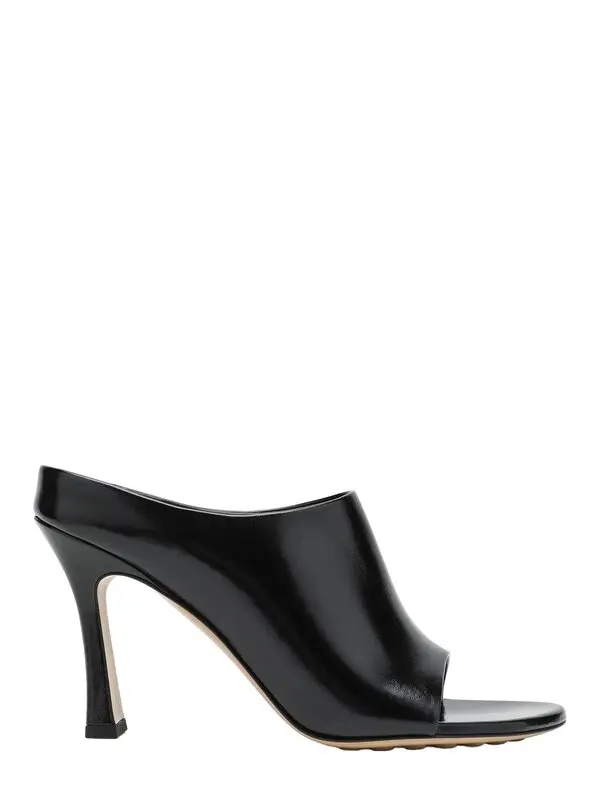 Bottega Veneta Leather Rana Mule - Black