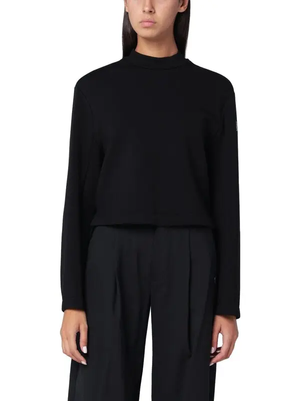 MONCLER X EDWARD ENNINFUL Sweatshirt With Asymmetric Hem - Black
