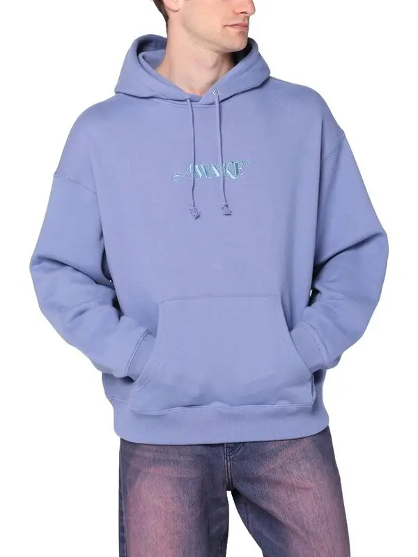 AWAKE NY Cotton Logo Sweatshirt - Purple
