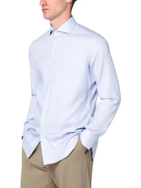 XACUS Travel Cotton Shirt - Light Blue
