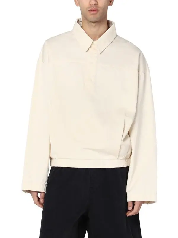 ENTIRE STUDIOS Ivory Shirt In Cotton - White