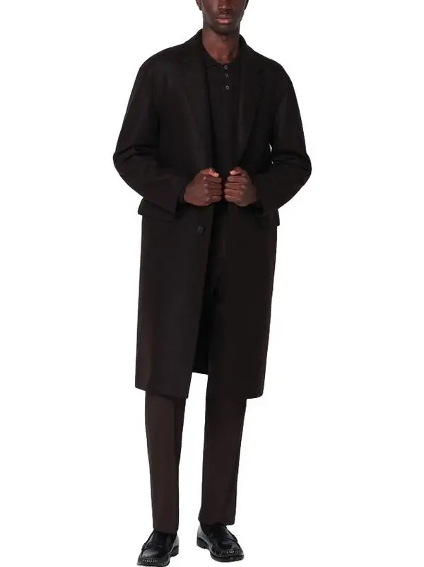 Harris Wharf London Single-breasted Wool Coat - Brown
