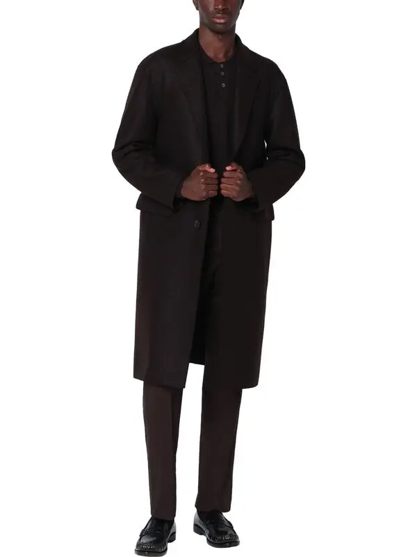 Harris Wharf London Single-breasted Wool Coat - Brown