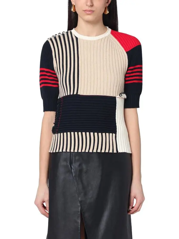 Bottega Veneta Striped Cotton Sweater - Multicolor