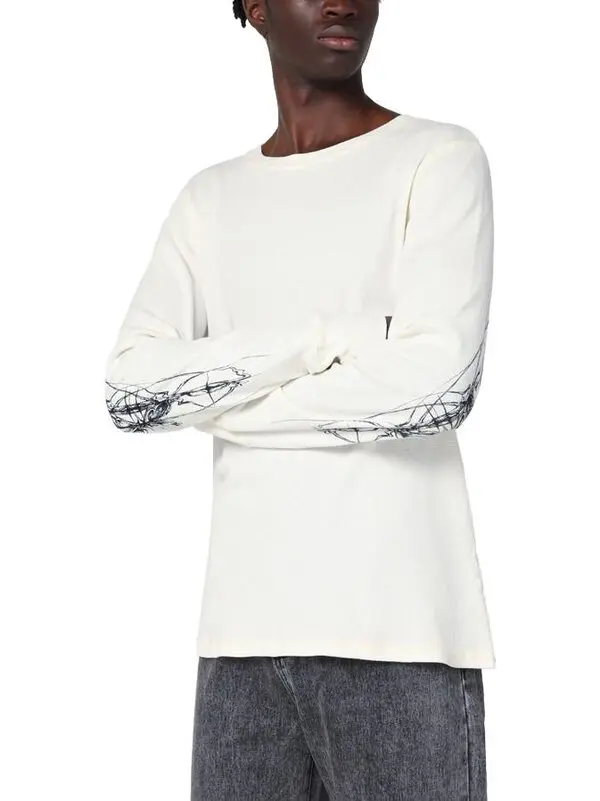 BASKETCASE Cotton Crewneck Sweater - White