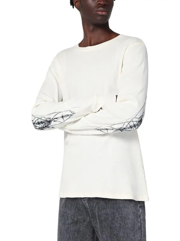 BASKETCASE Cotton Crewneck Sweater - White
