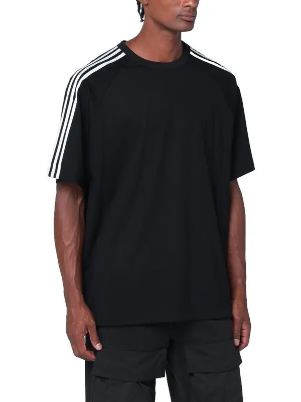 ADIDAS Y-3 T-shirt In Wool And Nylon Blend - Black