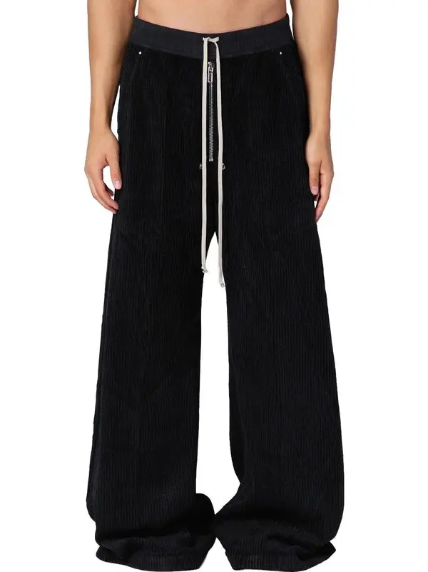 Rick Owens Geth Belas Velvet Pants - Black