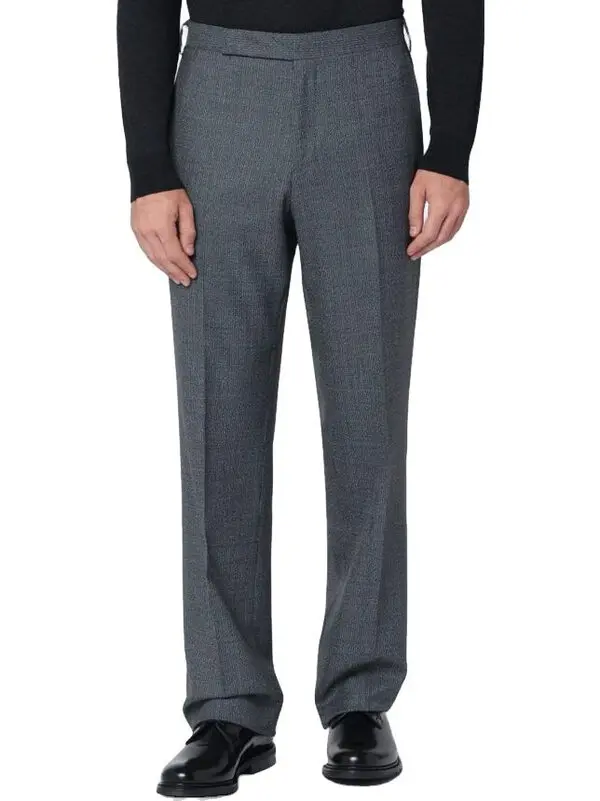 LARDINI Wool Trousers - Grey