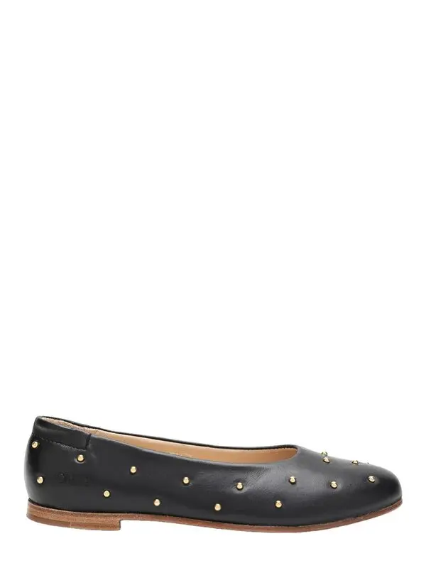 Chloé Ballerina Flats With Studs - Black