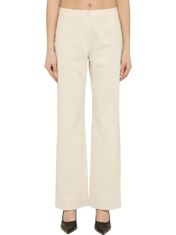 Our Legacy Regular Cotton Trousers - White