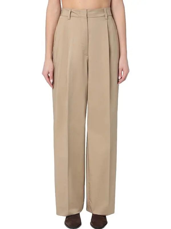 THELATEST Wide Leg Axel Trousers - Beige