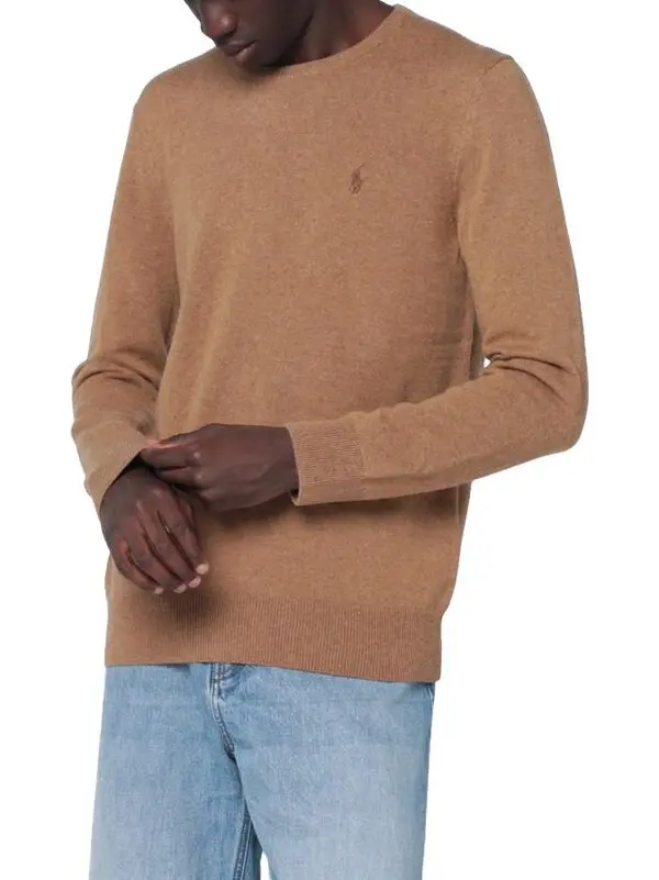 Polo Ralph Lauren Wool Crew Neck Sweater - Beige